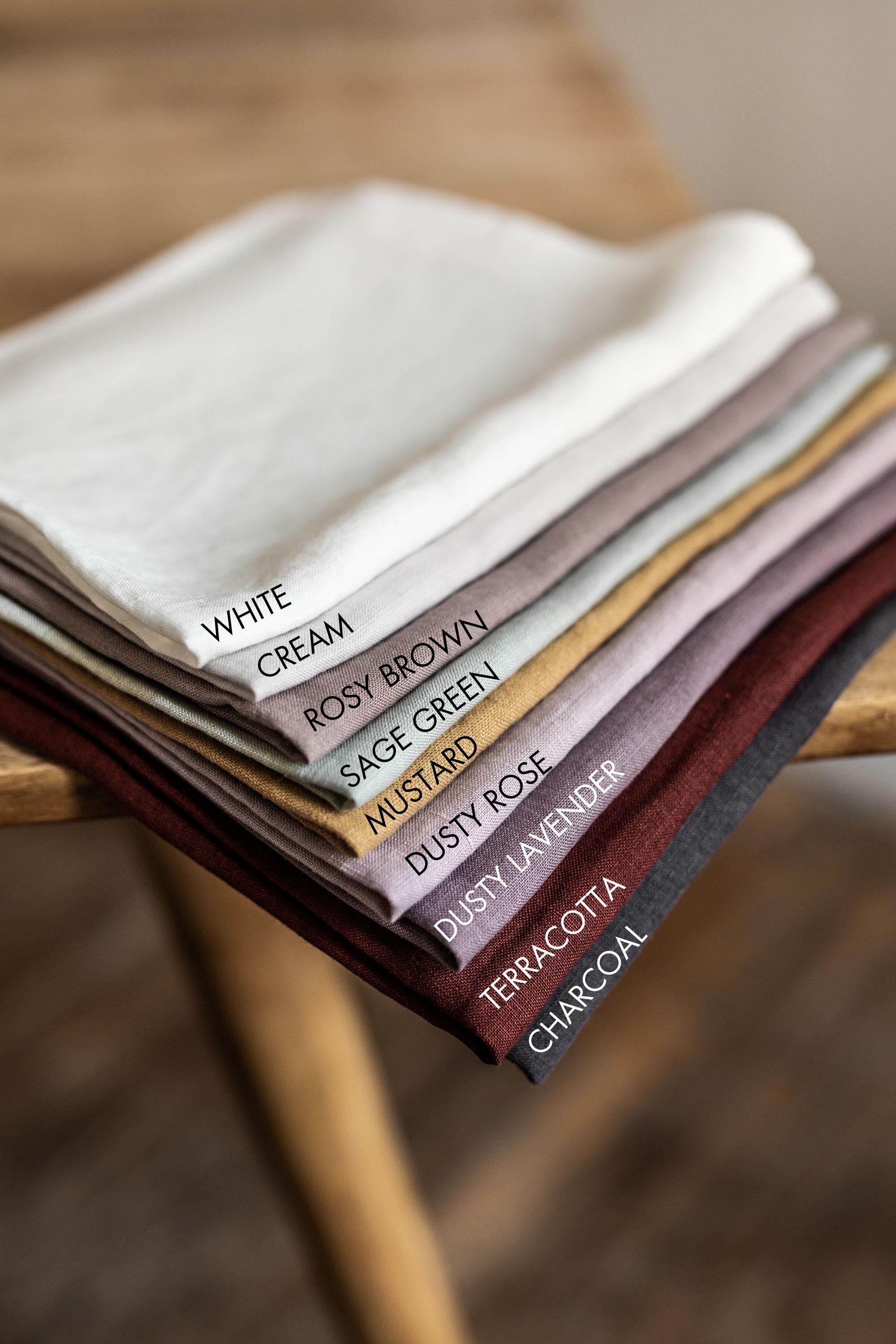 Linen fabric color palette | Home linen | AmourLinen
