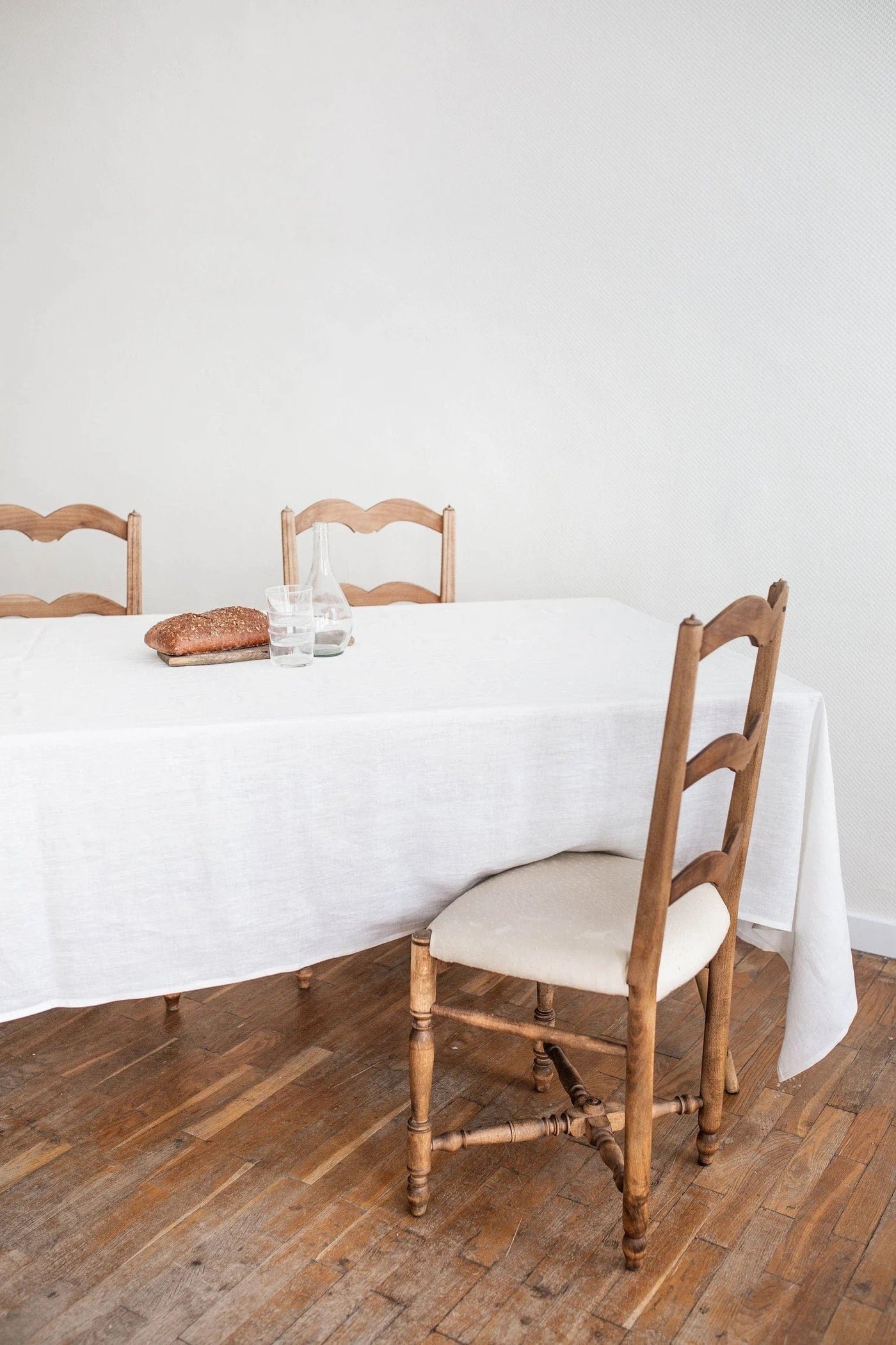 Linen Tablecloth in White | AmourLinen | White